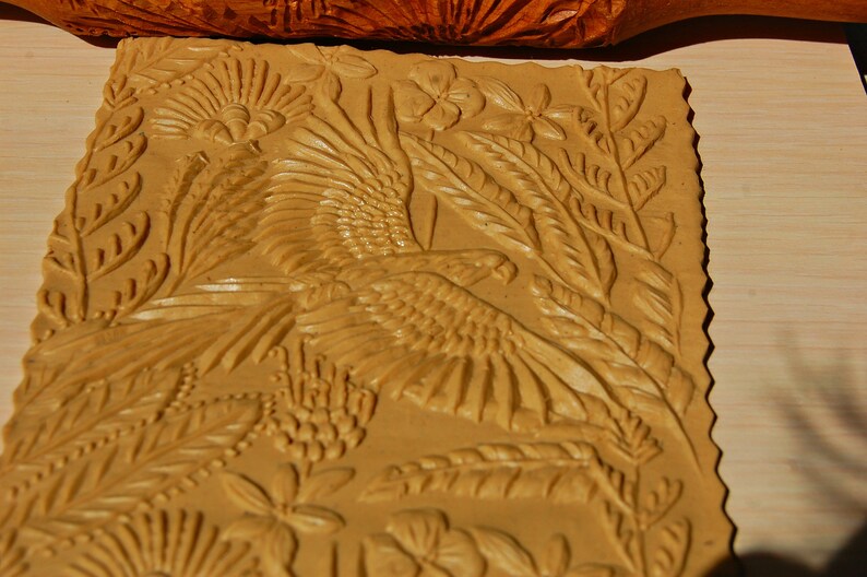 Rolling pin embossing rolling pin wood engraving roller | Etsy