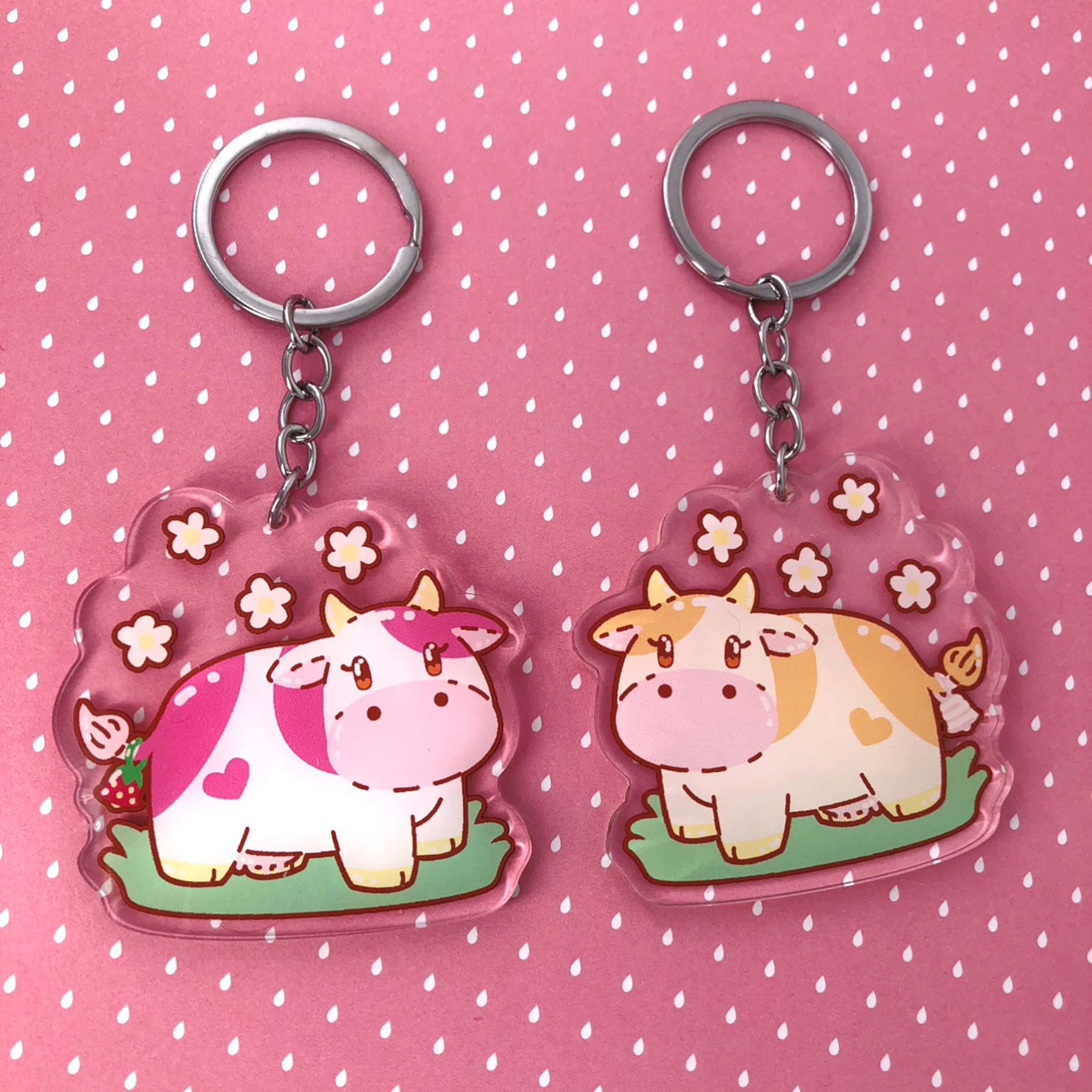 Strawberry Cow Acrylic Standee Figurines & Knick Knacks Collectibles ...