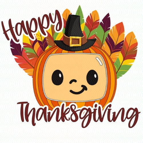 Drawing & Illustration Cocomelon Boy Happy Thanksgiving Pilgrim hat ...