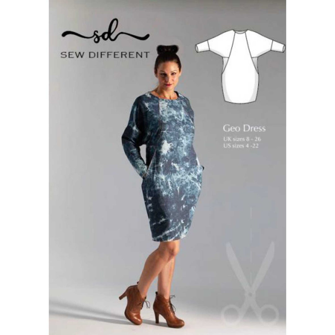 Geo Dress Sewing Pattern - Sew Different - Etsy