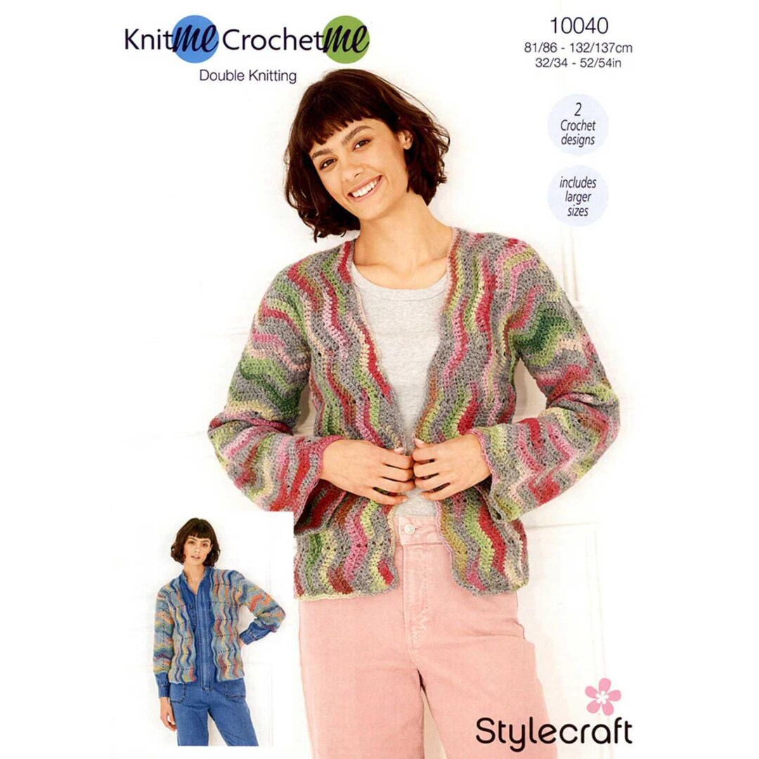 Stylecraft Knit Me Crochet Me Cardigans - DK Knitting Pattern 10040 - Etsy