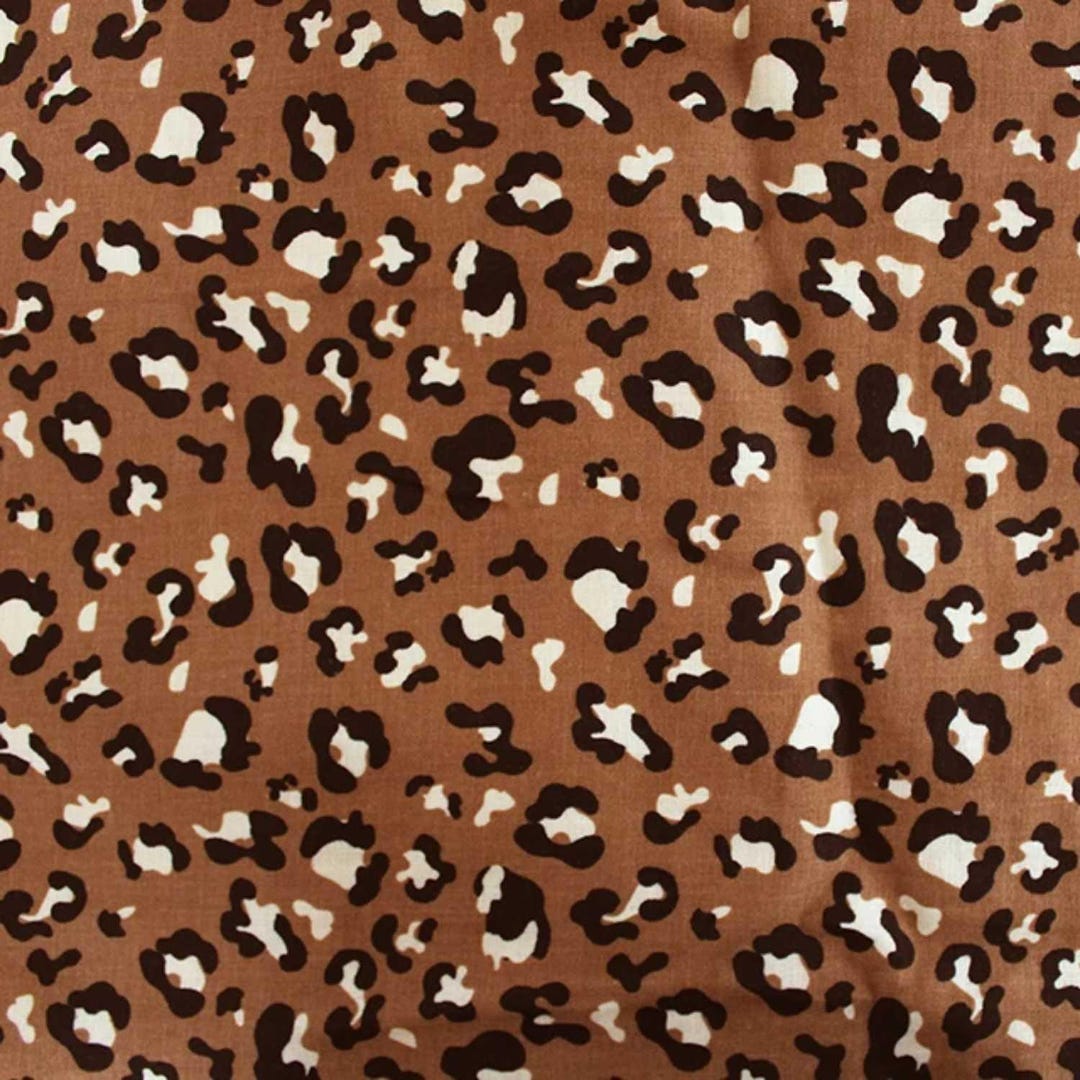 Rust Leopard Double Gauze Fabric - Etsy