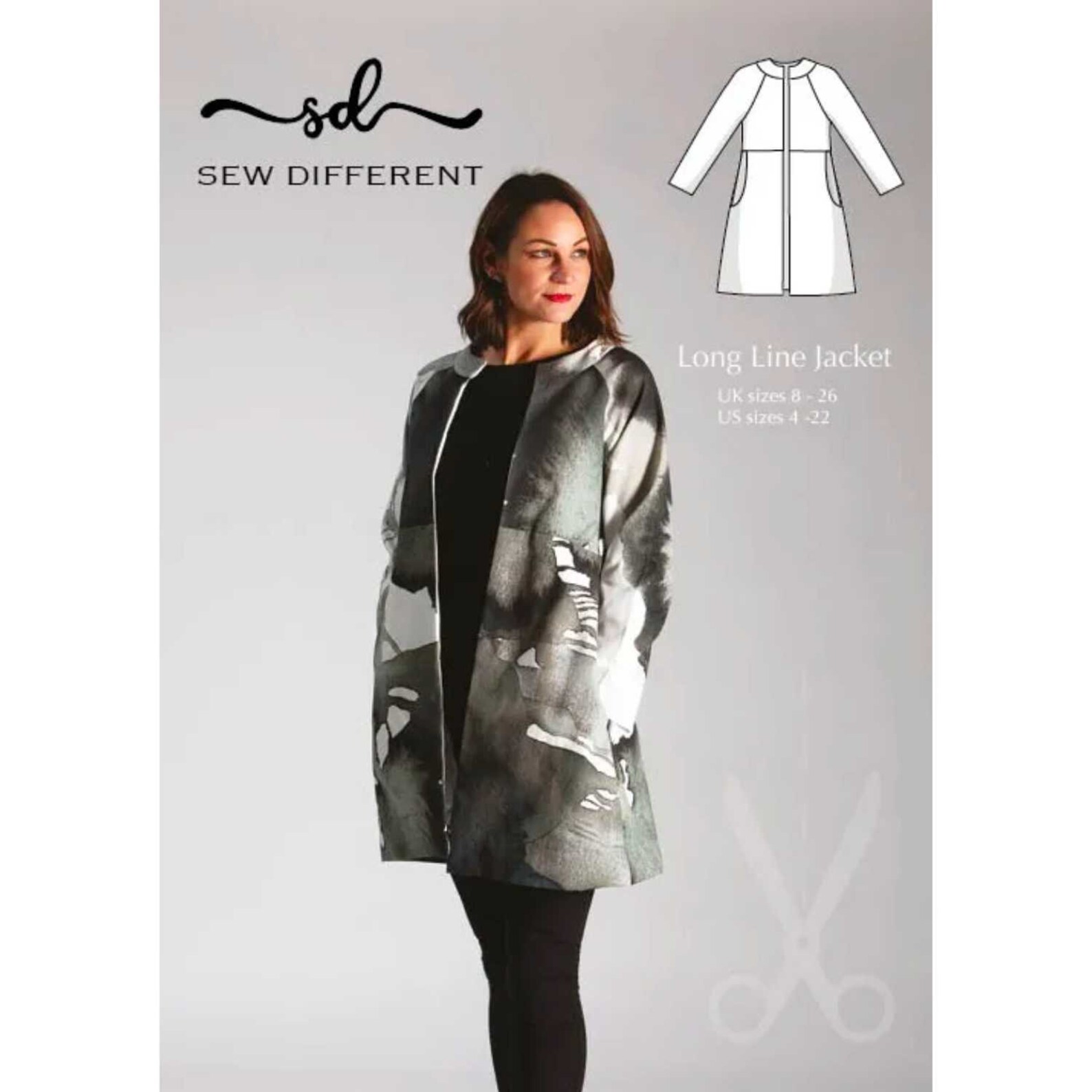 Longline Jacket Sewing Pattern - Sew Different - Etsy