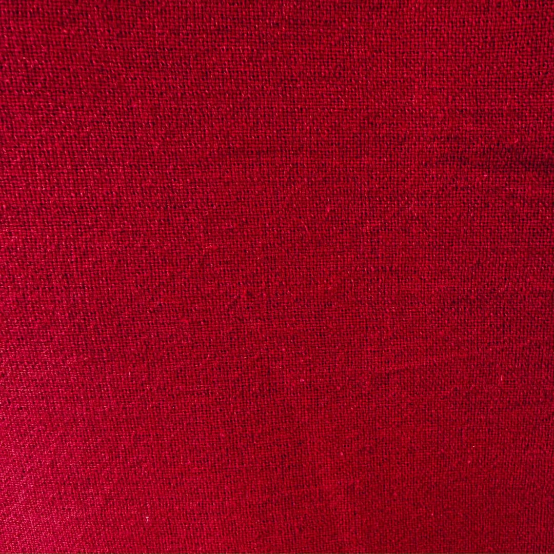 Ruby Red Linen Cotton Mix Fabric - Etsy