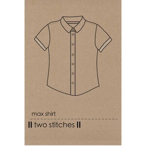 Kids Max Shirt Sewing Pattern - Two Stitches - Etsy