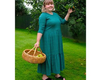 Ripple Dress Fabric Sewing Pattern - by Sew Different - Etsy UK