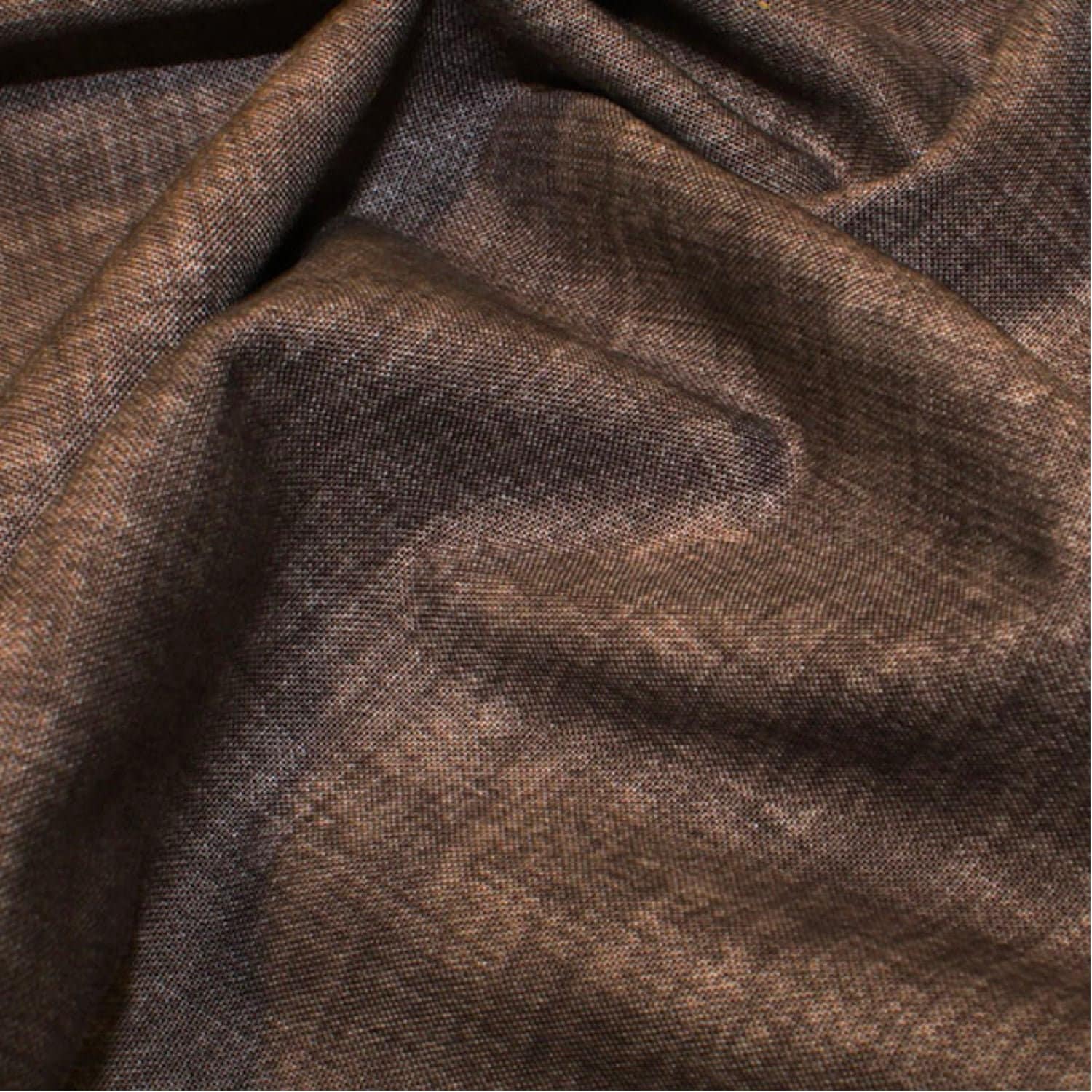 Mocha Brown Linen Texture Cotton Fabric - Etsy
