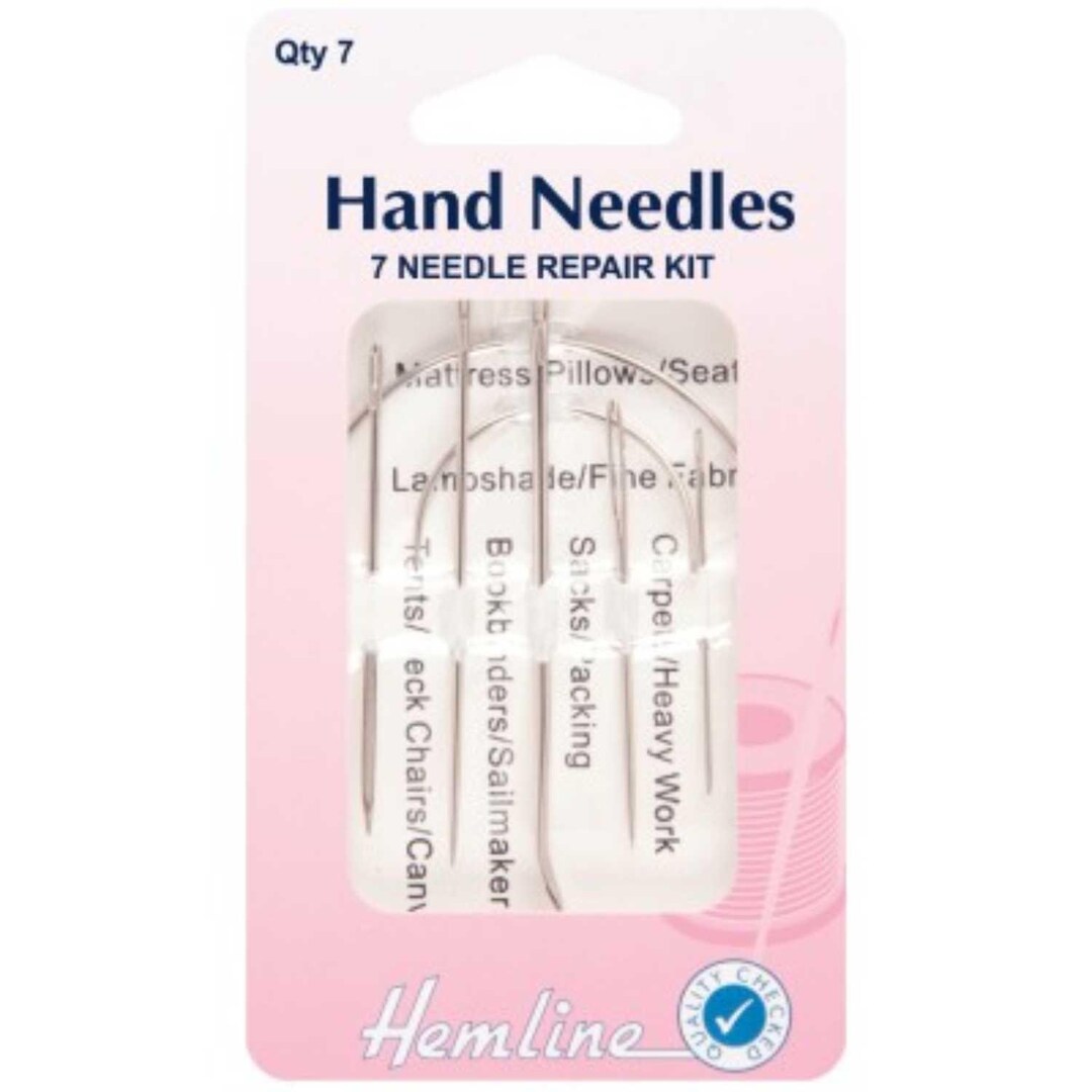Hemline Needle Repair Kit Hand Sewing Needles - 7 Pieces - Etsy