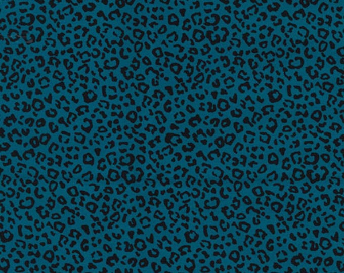 Teal Blue Cheetah Fabric Blue and Green Cheetah Print Teal Background ...