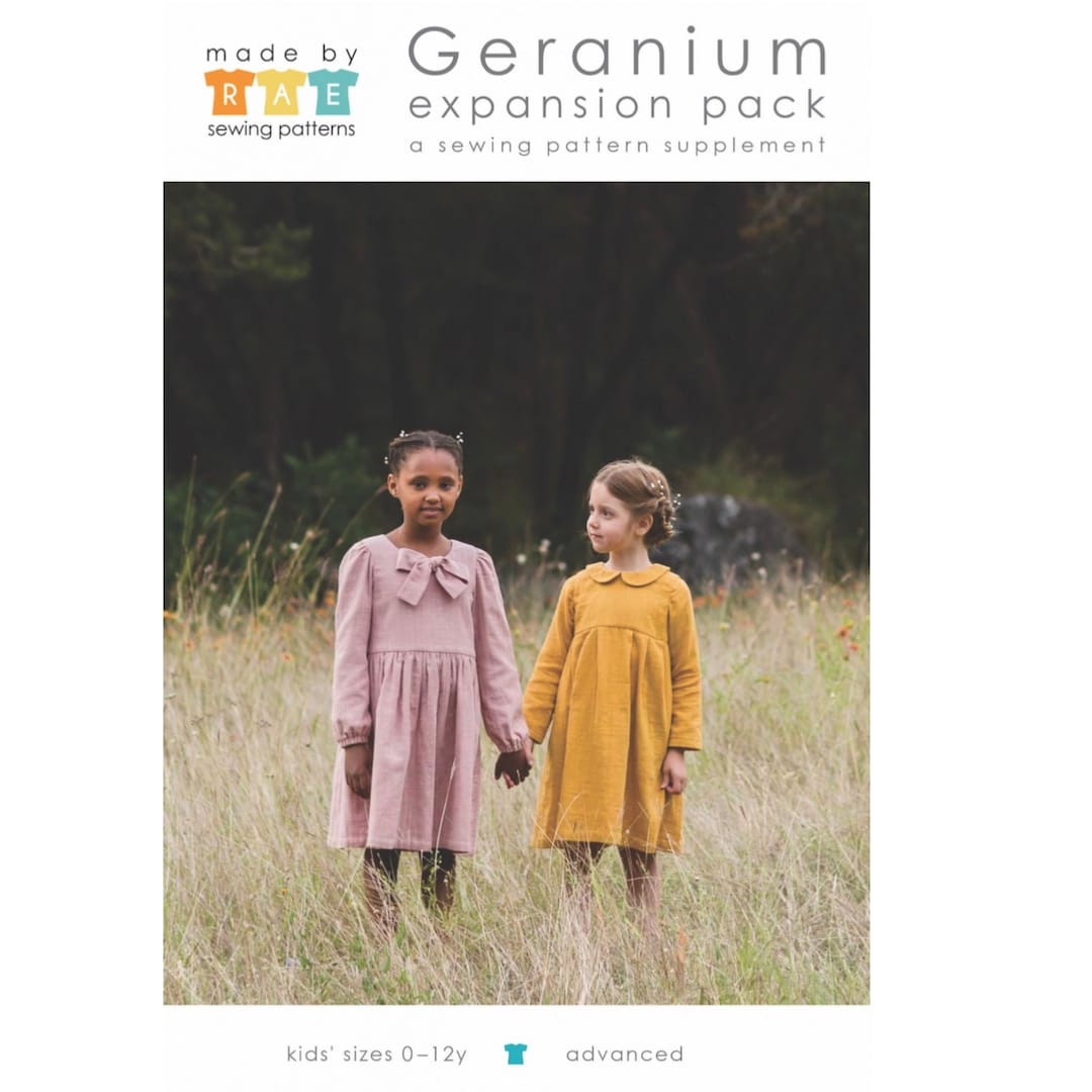 Geranium Girls Dress Expansion Pack Sewing Pattern From Made by Rae - Etsy