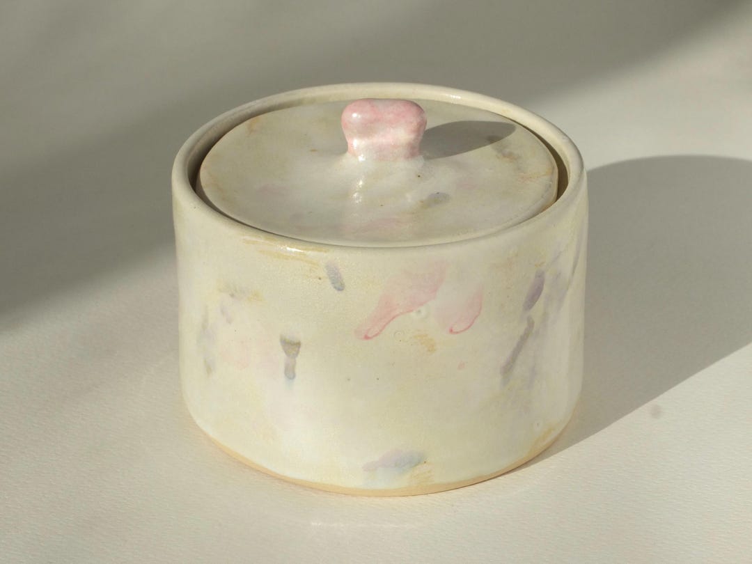 Pottery Jar With Lid, Ceramic Container, Small Cookie Jar - Etsy