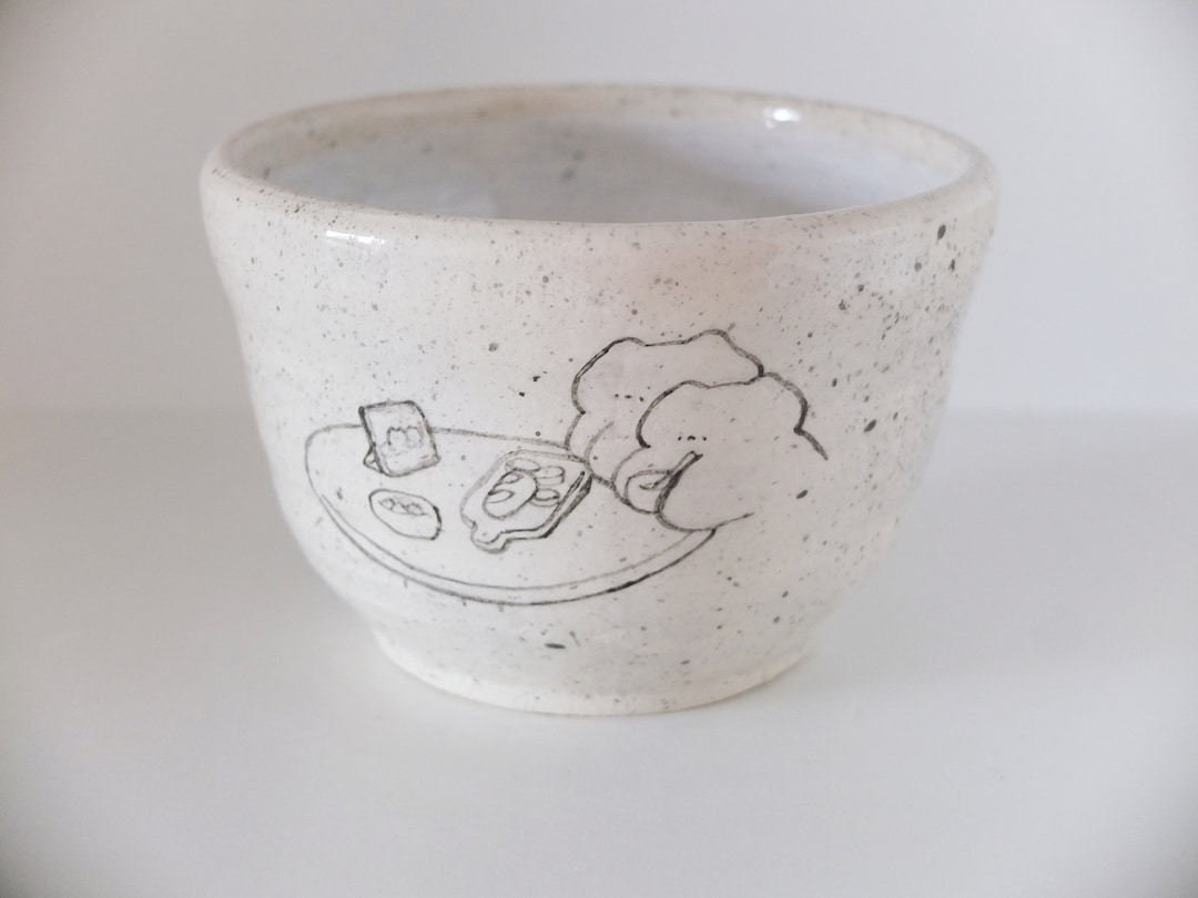 Matcha Bowl Handmade Pottery Cute Bears - Etsy