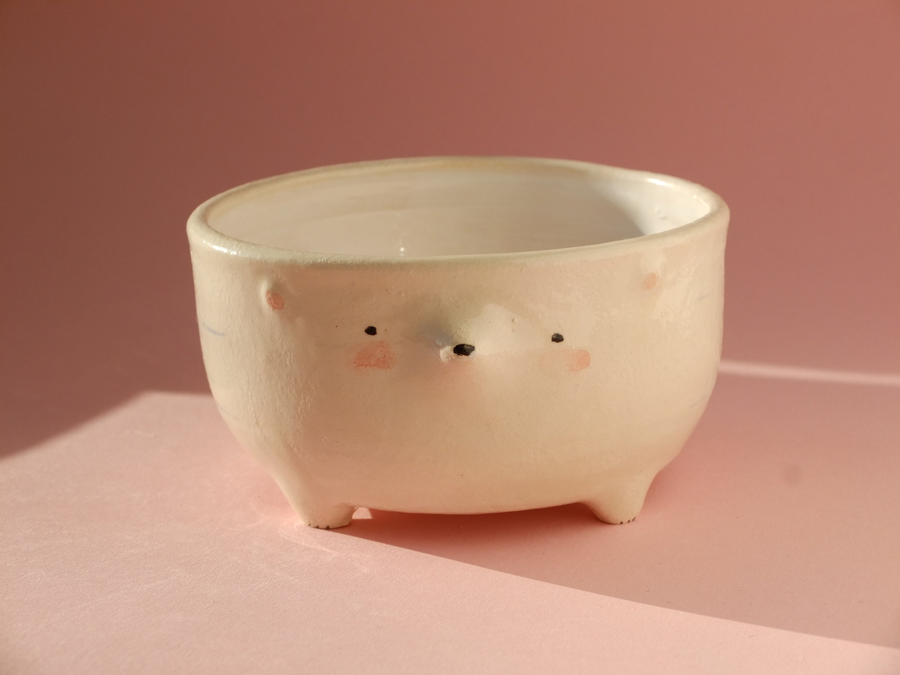 Hedgehog Planter Modern Ceramic Planter Animal Planter | Etsy