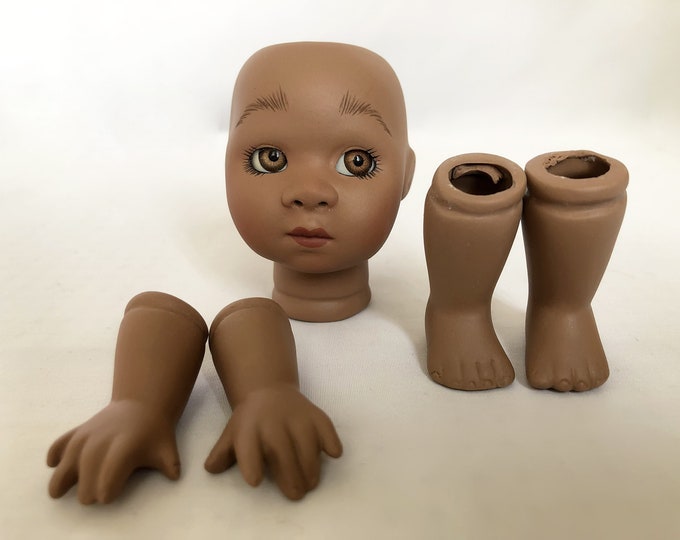 Vintage Dolls Parts, Ceramic Porcelain Doll Head, Hands, Legs, Vintage ...