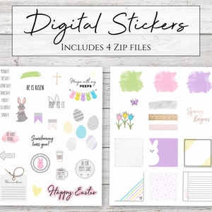 Digital Stickers | Easter | Love My Peeps Stickers for Digital Planners ...
