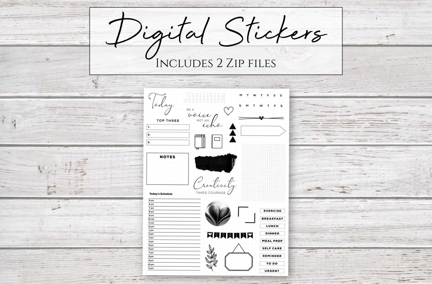 Digital Stickers | Bujo Love | Bullet Journal Stickers for Digital ...