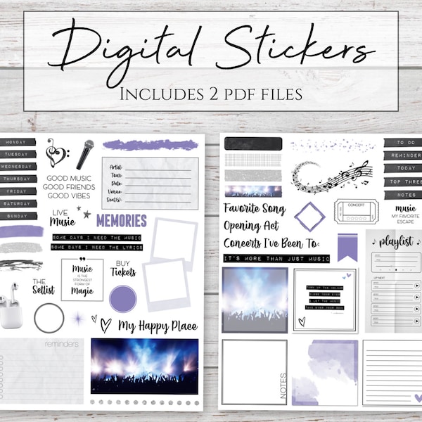 Concert Stickers - Etsy