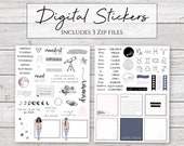 Digital Stickers Starry Eyed Zodiac Astrology Stickers for - Etsy
