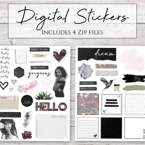 Digital Stickers Fall/autumn Stickers for Digital Planners | Etsy