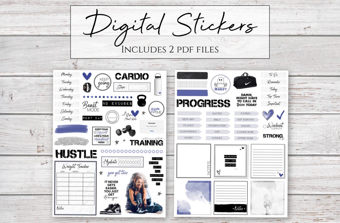 Digital Stickers | Beast Mode | Stickers for Digital Planners - Etsy