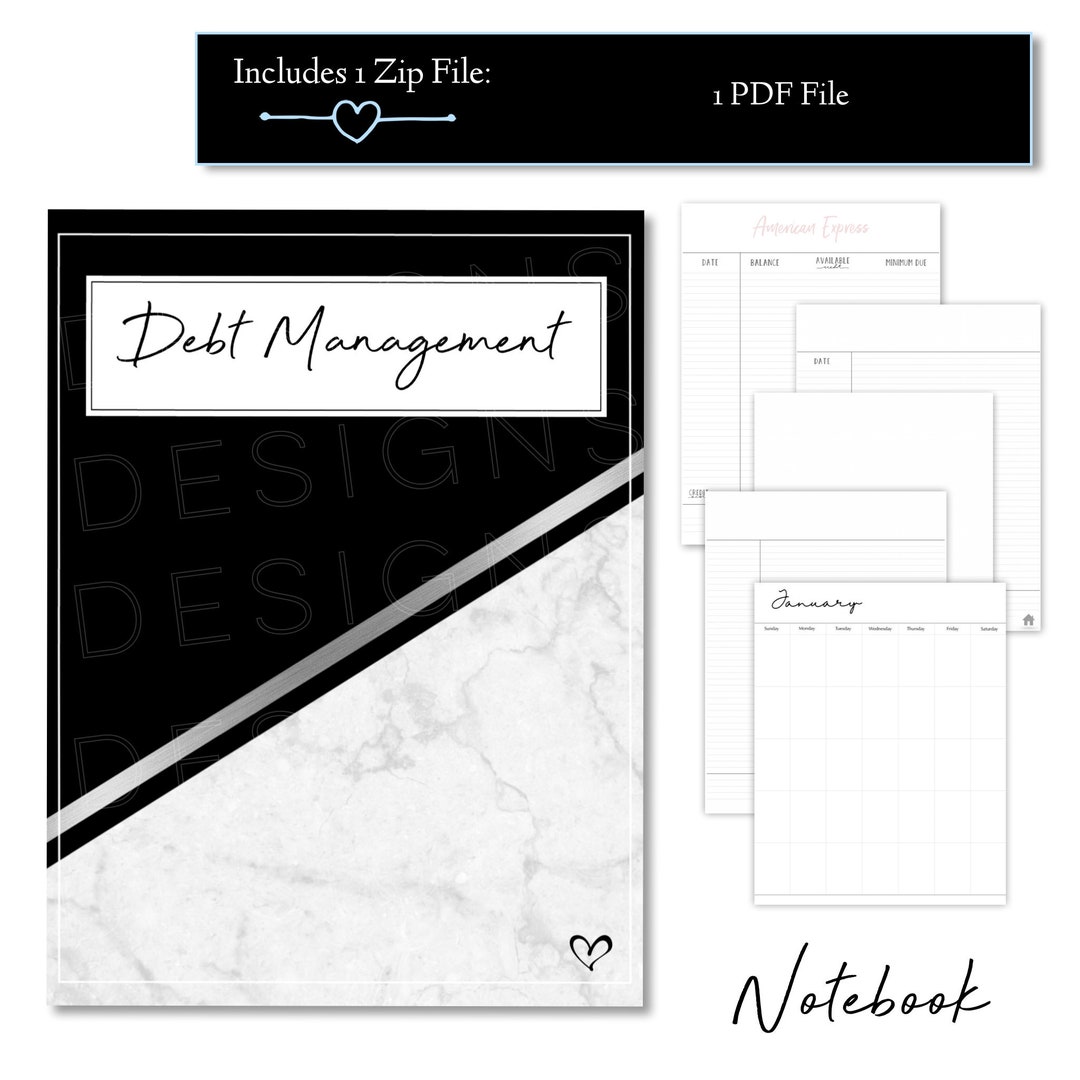 Digital Notebook | Digital Debt Management Notebook - Etsy