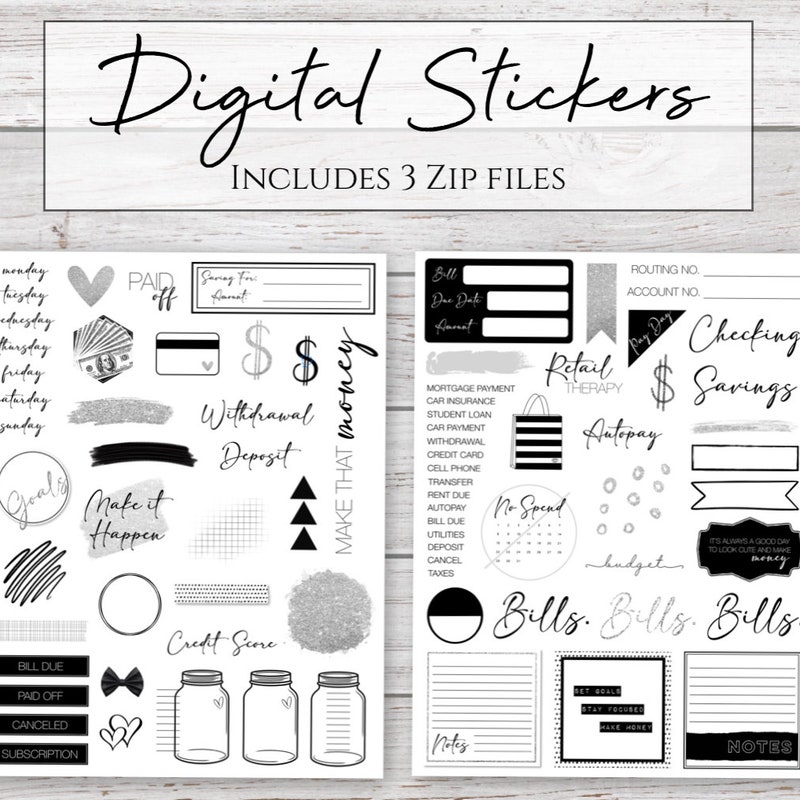 Finance Stickers - Etsy
