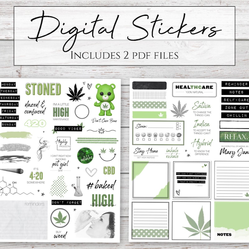Weed Stickers - Etsy