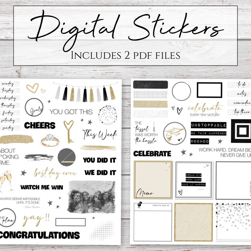 Congratulations Stickers - Etsy