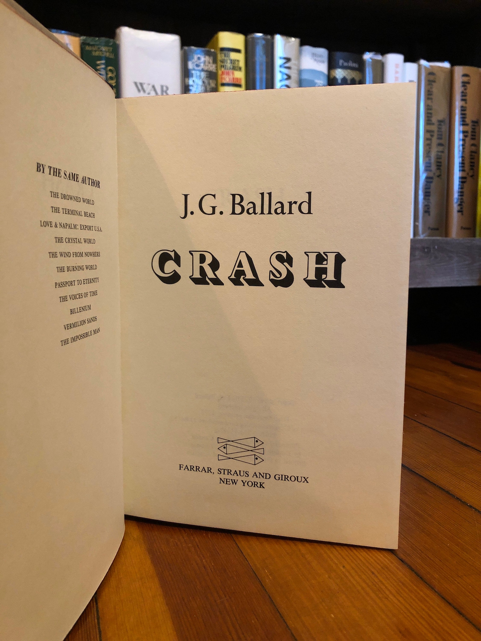 CRASH by J.G. Ballard First American Printing First American - Etsy
