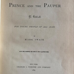The Prince and the Pauper: A Tale for Young People of All Ages by Mark ...