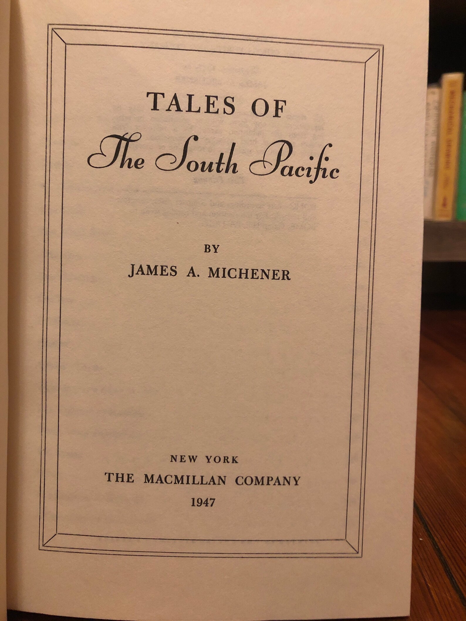 Tales of the South Pacific by James A. Michener Book of the | Etsy