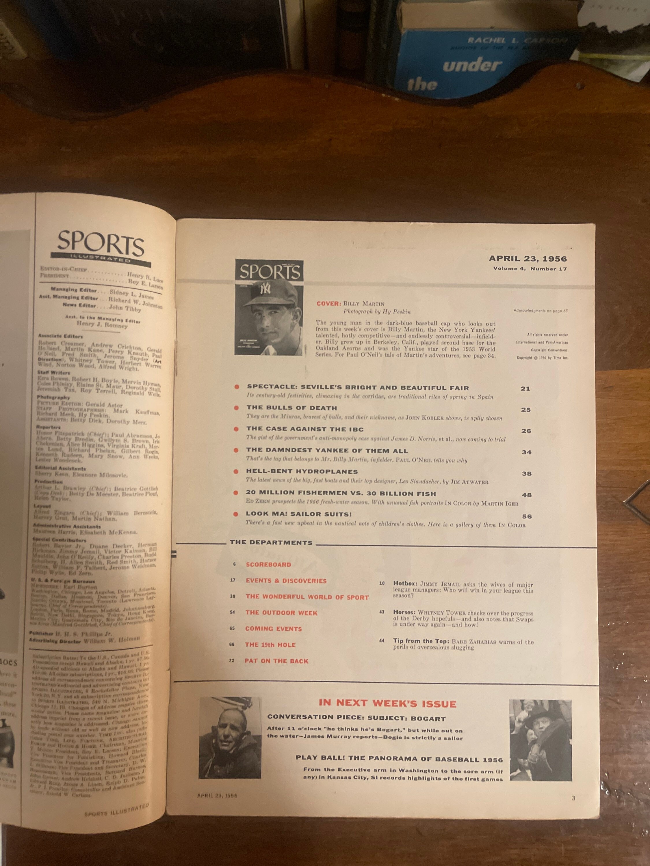 Sports Illustrated Weekly Magazine April 23 1956 Volume 4 | Etsy