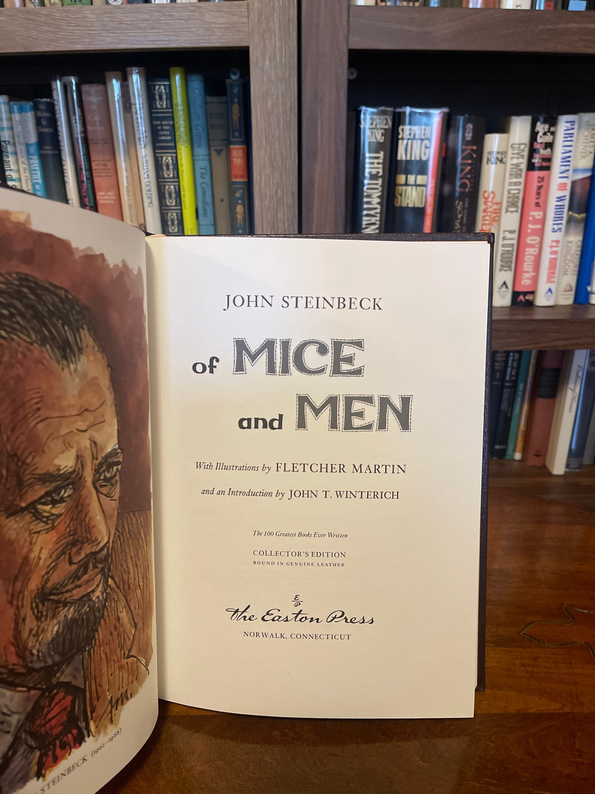 Of Mice and Men by John Steinbeck Easton Press 100 Greatest | Etsy