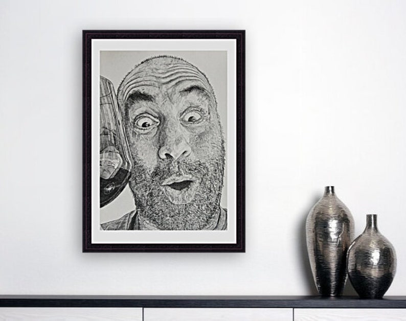 Printable Art, Joe Rogan, Pencil Portrait Black White, Fine Art, Wall ...