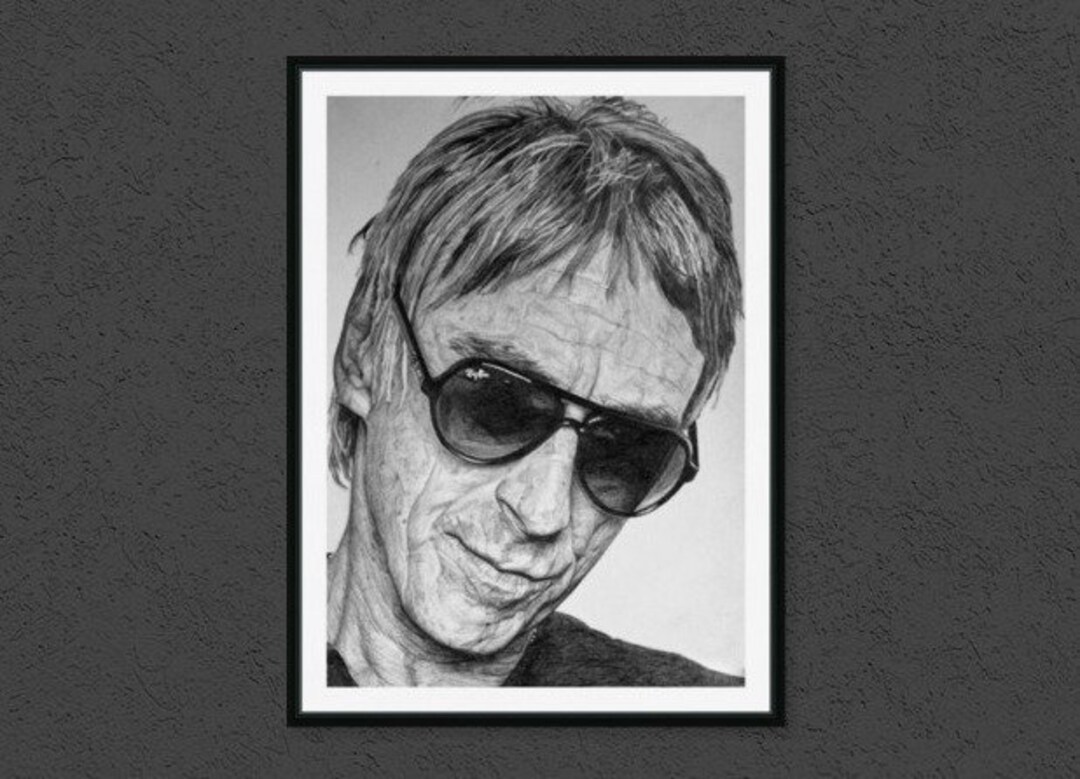 Printable Art - Paul Weller, the Jam, Poster Wall Art Print,black White ...