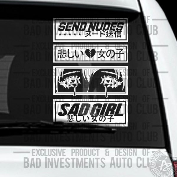 Anime Car Decal - Etsy