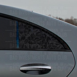 Flower Rear Window Car Decal, Side Graphics, Flower Decals, Vinyl ...