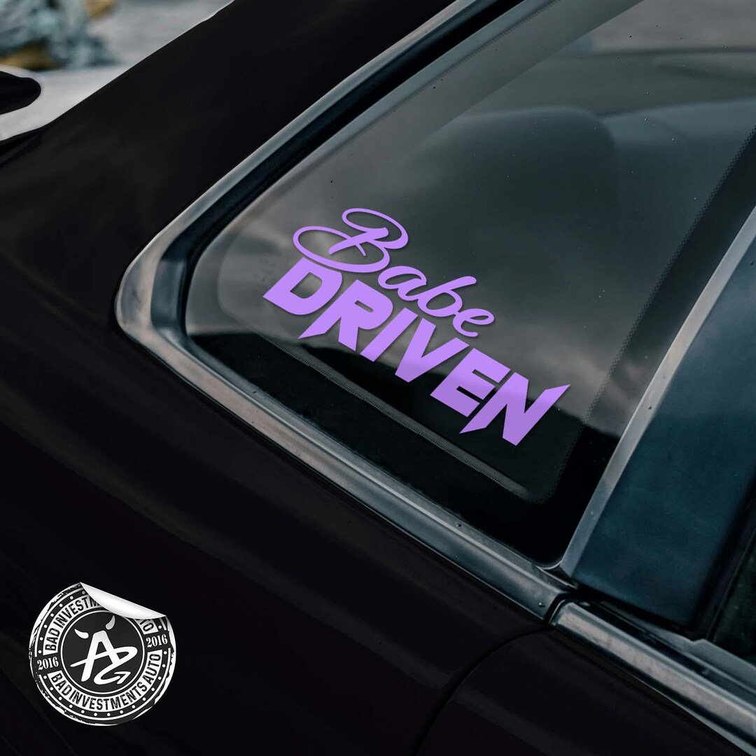 Babe Driven Decal, JDM Stickers, Car Girl Sticker, Stickers for Women ...