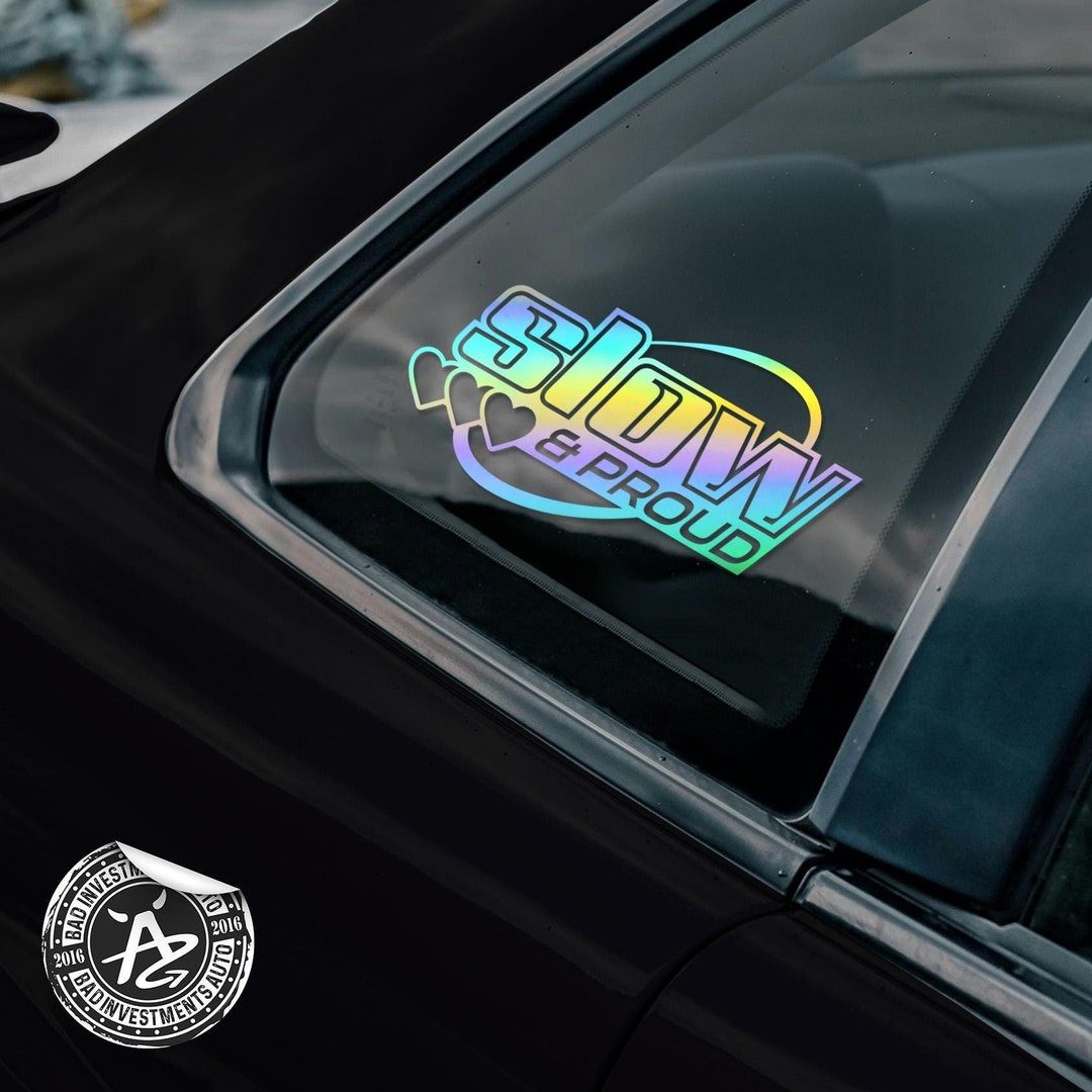 Slow Decal, JDM Stickers, Car Merch, Car Girl Sticker, Car Accessories ...