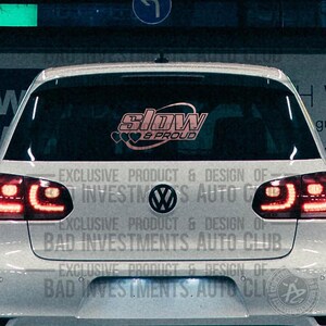 Slow Decal, JDM Stickers, Car Merch, Car Girl Sticker, Car Accessories ...
