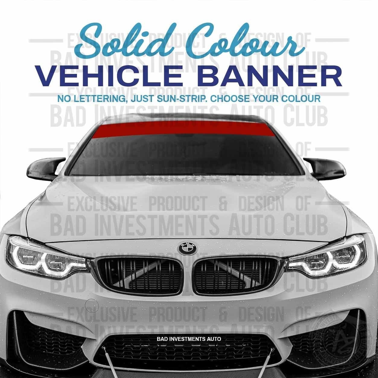 Custom Banner Windshield Decal Custom Window Decals Car - Etsy