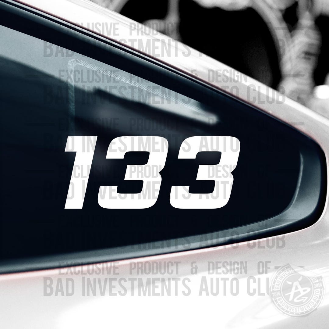 Race Car, Custom Numbers, Car and Truck, Funny Bumper Sticker, Stickers ...