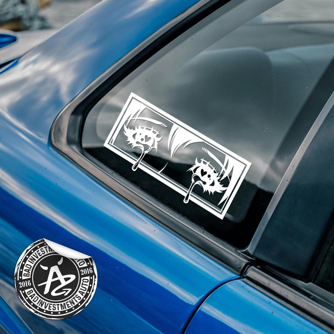 Crying Girl Decal, Anime Car Decal, JDM Stickers, Car Accessories ...