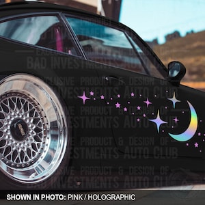 Large Cosmic Car Decal, Side Graphics, Car Wrap Graphics, Moon Stars ...