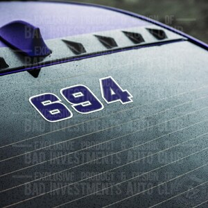 Race Car, Custom Numbers, Double Colour, Car and Truck, Stickers for ...