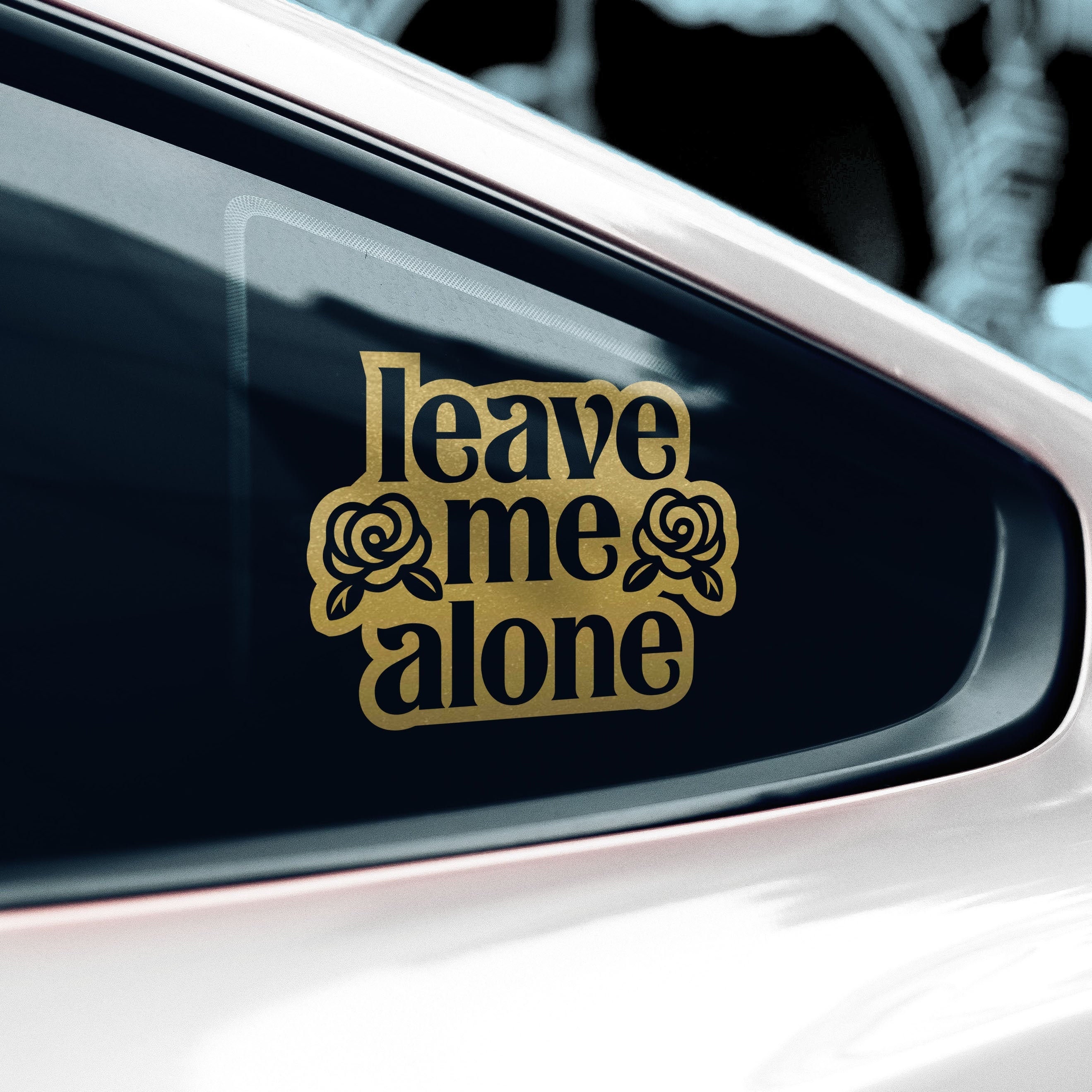 Leave Me Alone Sticker JDM Stickers Sad Decal Stickers for | Etsy
