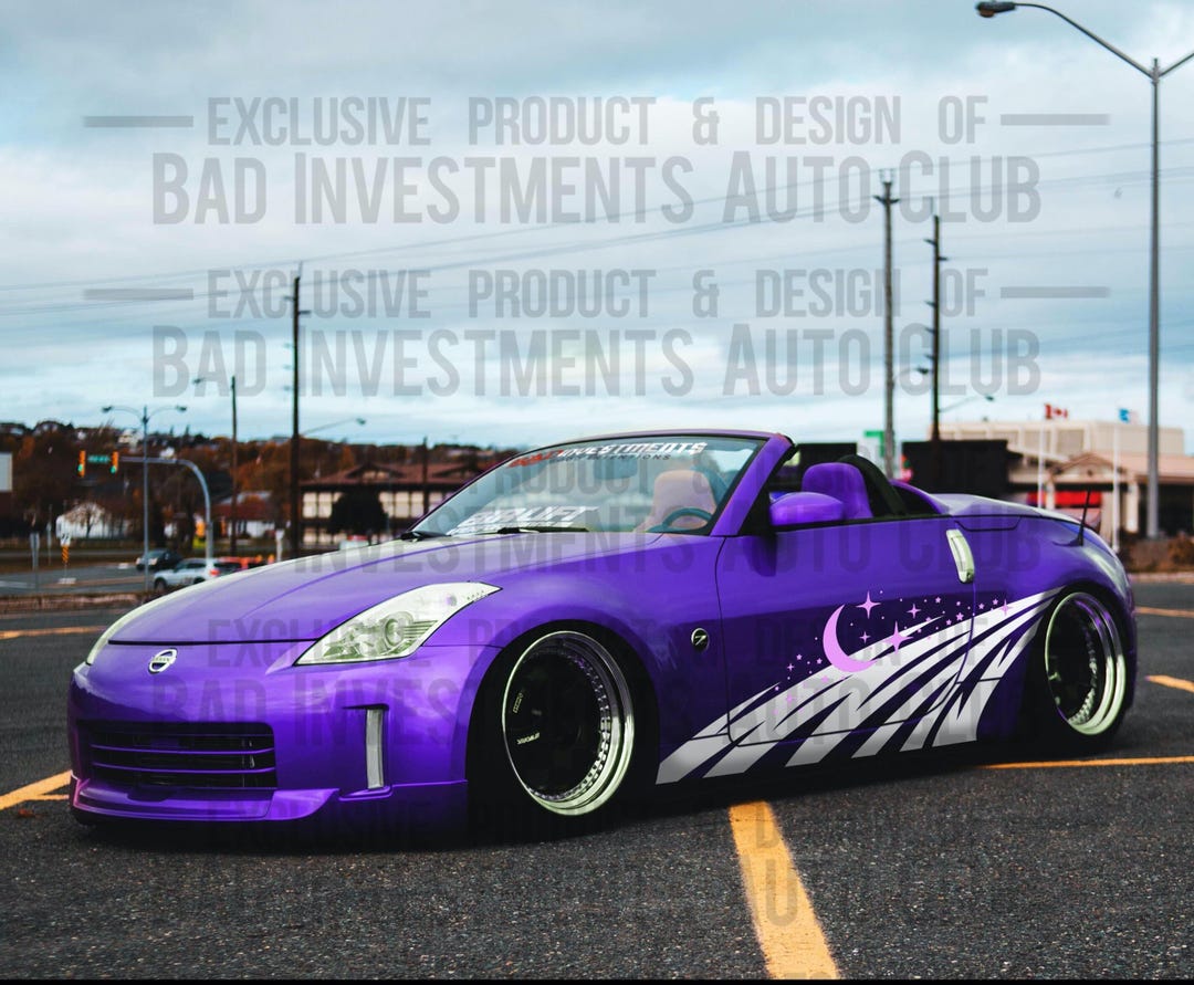 Cosmic Livery Car Decal, Side Graphics, Moon Stars Car Stickers, Custom ...