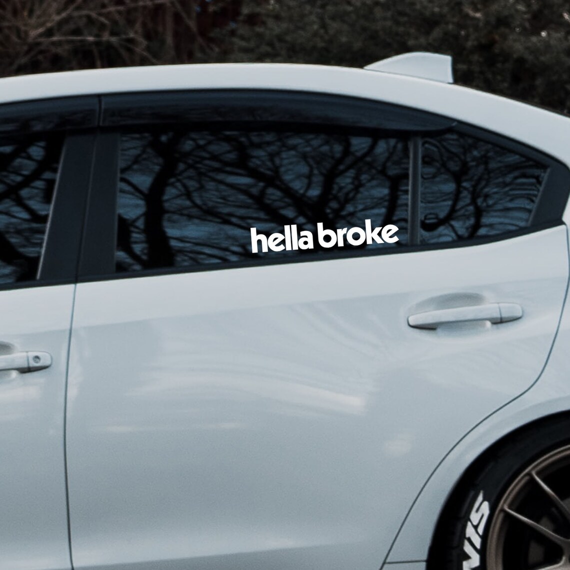 Hella Broke Decal JDM Stickers Holographic Vinyl Sticker | Etsy