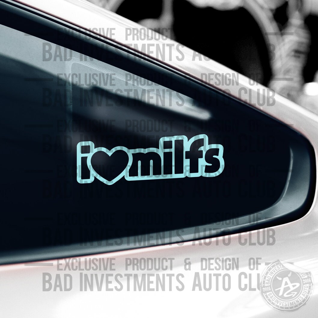 Milf Sticker JDM Stickers Car Stickers Funny Prank Gift - Etsy