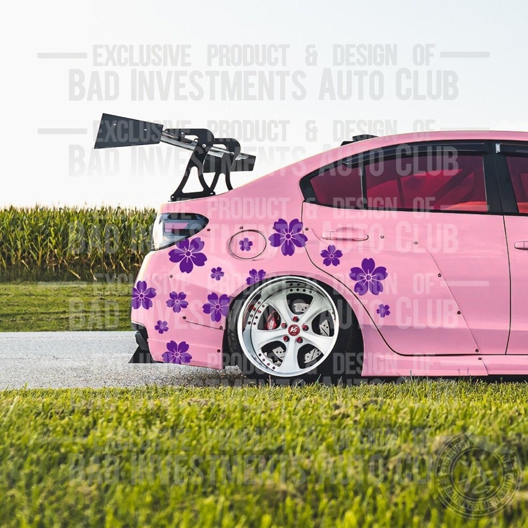 Individual Flowers Stickers, JDM Stickers, Cherry Blossom Car Decal ...